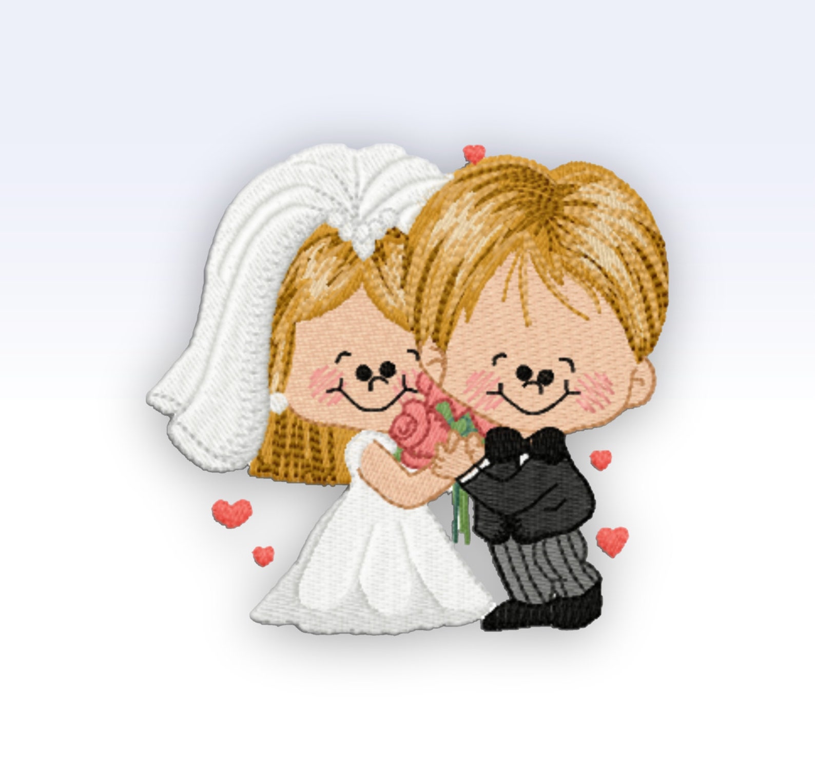 Wedding - Machine Embroidery Design - Wedding Couple 4 - Etsy