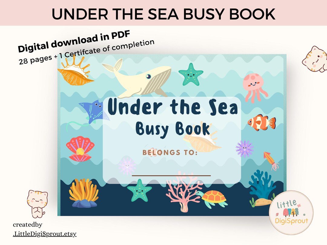 Under the Sea Busy Book: Toddler Preschool Activity (digital Download ...