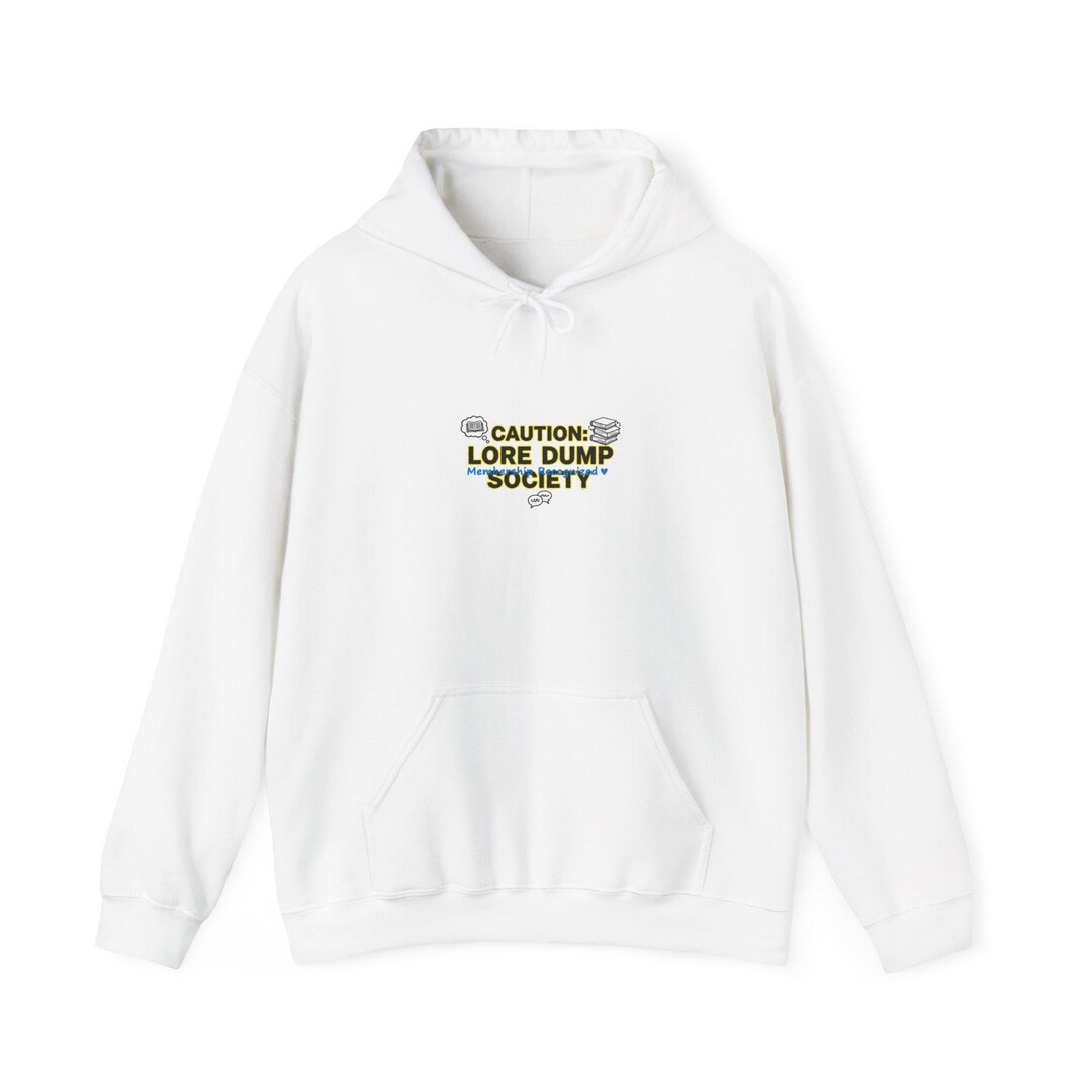 Lore Dump Society Hoodie | Oversharing Meme, Warning Sign Streetwear - Etsy