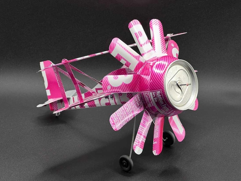 Pop's Plane – Tab Soda Large Airplane | Handmade Recycled Soda Can Art ...