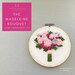 Madeleine Bouquet Hand Embroidery KIT - DIY Floral Embroidery Hoop ...