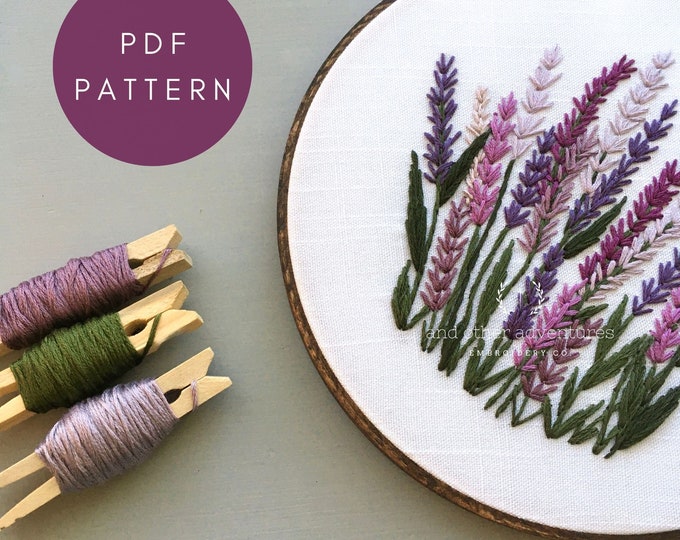 Lavender Mini Embroidery Hoop Wall Decor Spring Decorations - Etsy