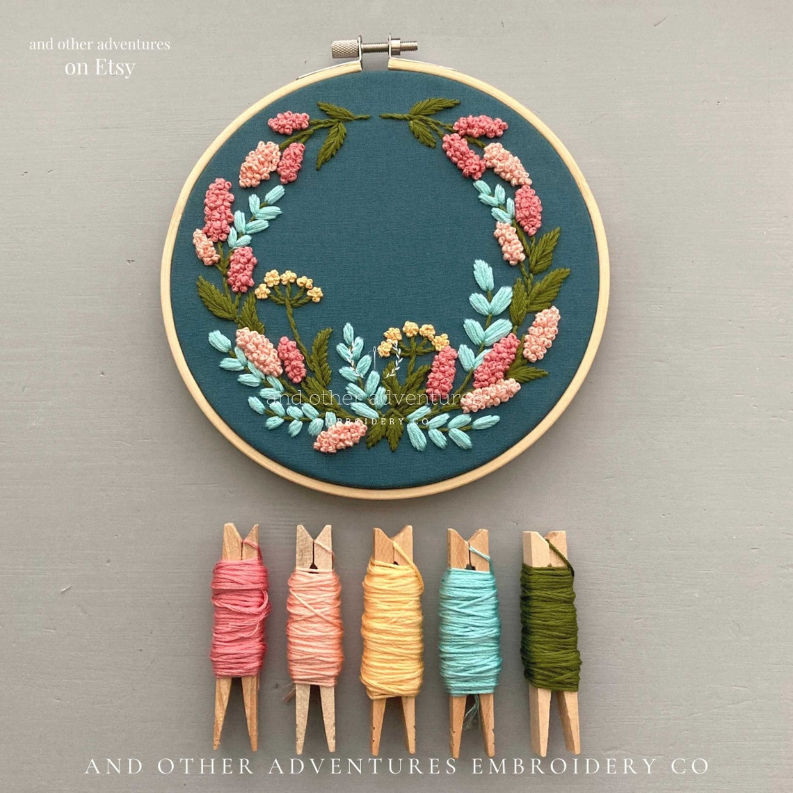 Beginner Hand Embroidery KIT Kensington Spring DIY - Etsy