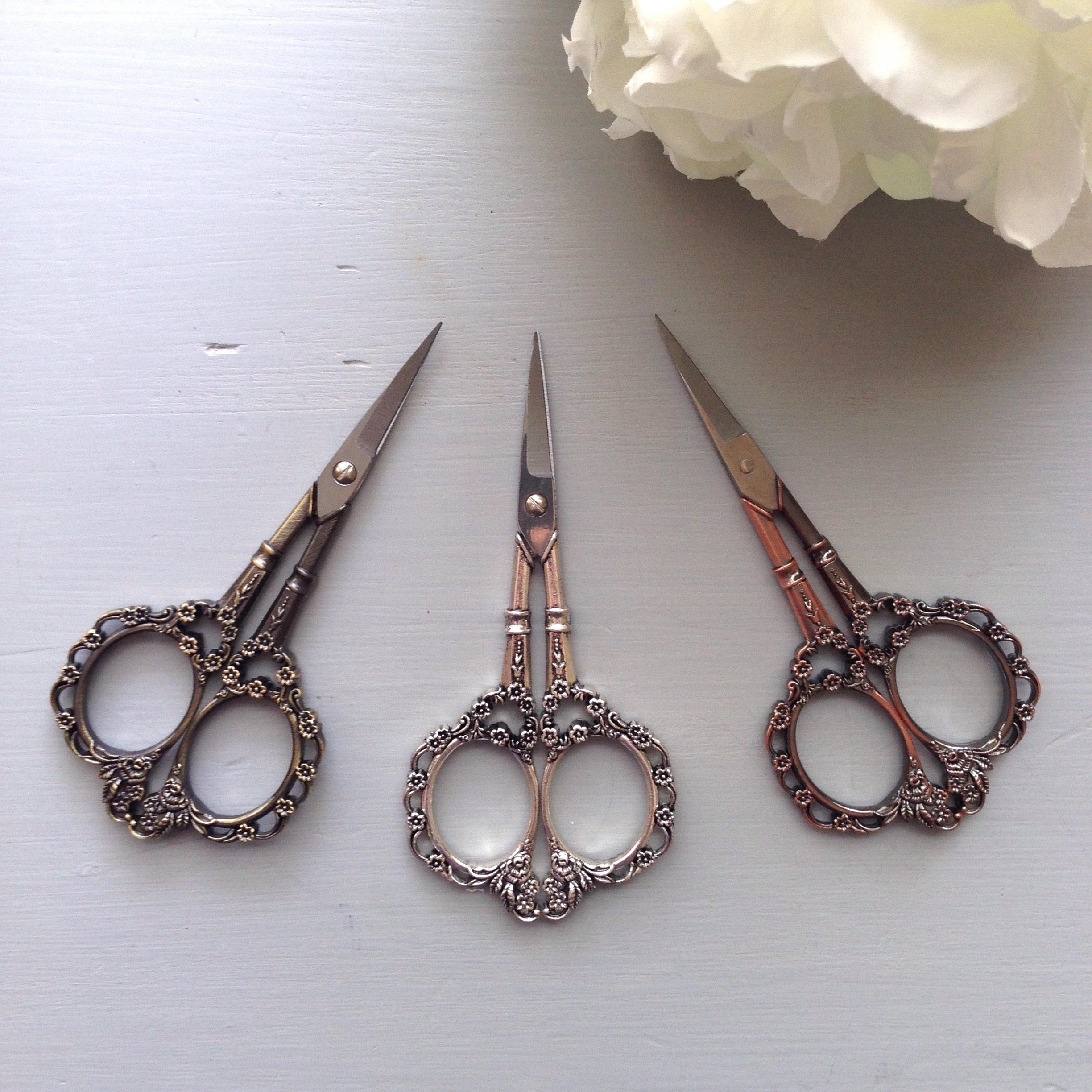 Silver Embroidery Scissors Sewing Gift Vintage Antique - Etsy