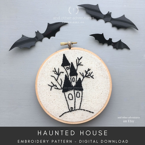PDF PATTERN DIY Halloween Haunted House Beginner Hand - Etsy