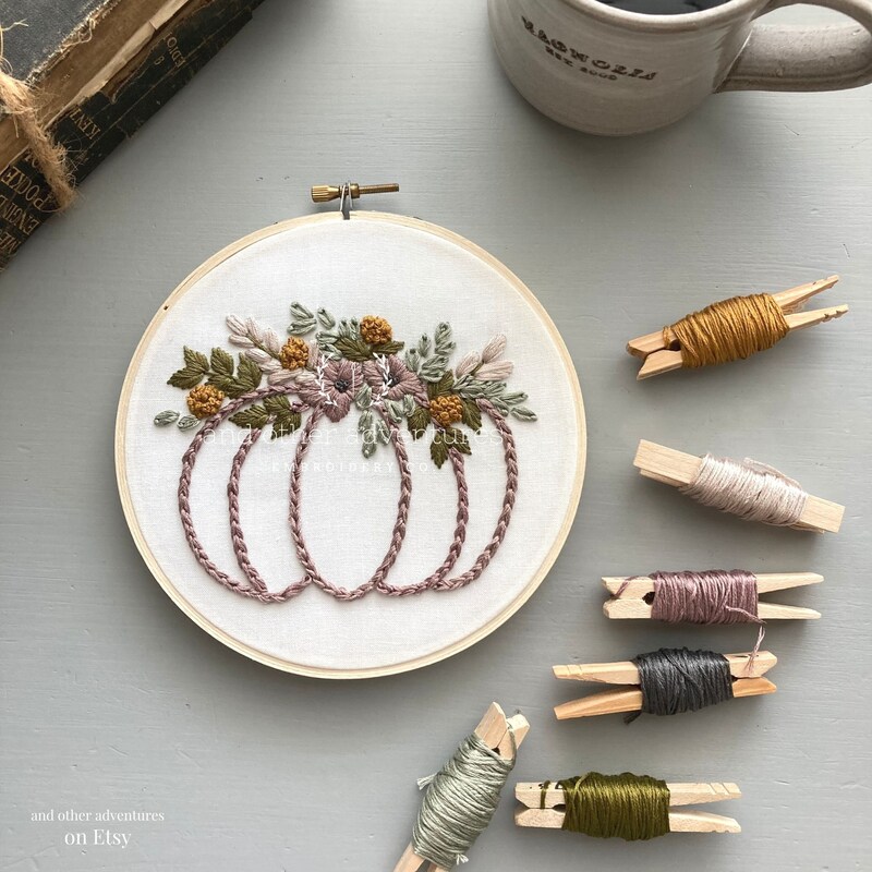 Fall Embroidery Kits - Etsy
