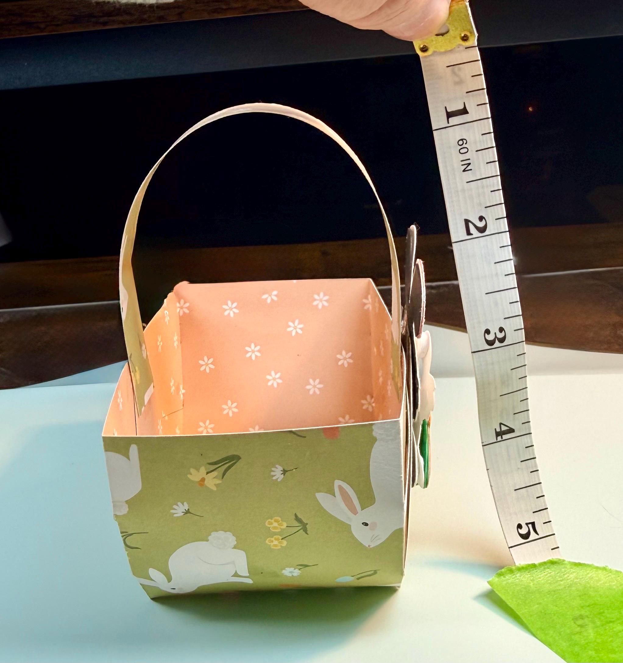 Easter Bunny Cardstock Mini Basket, Handmade Treat Holder - Etsy