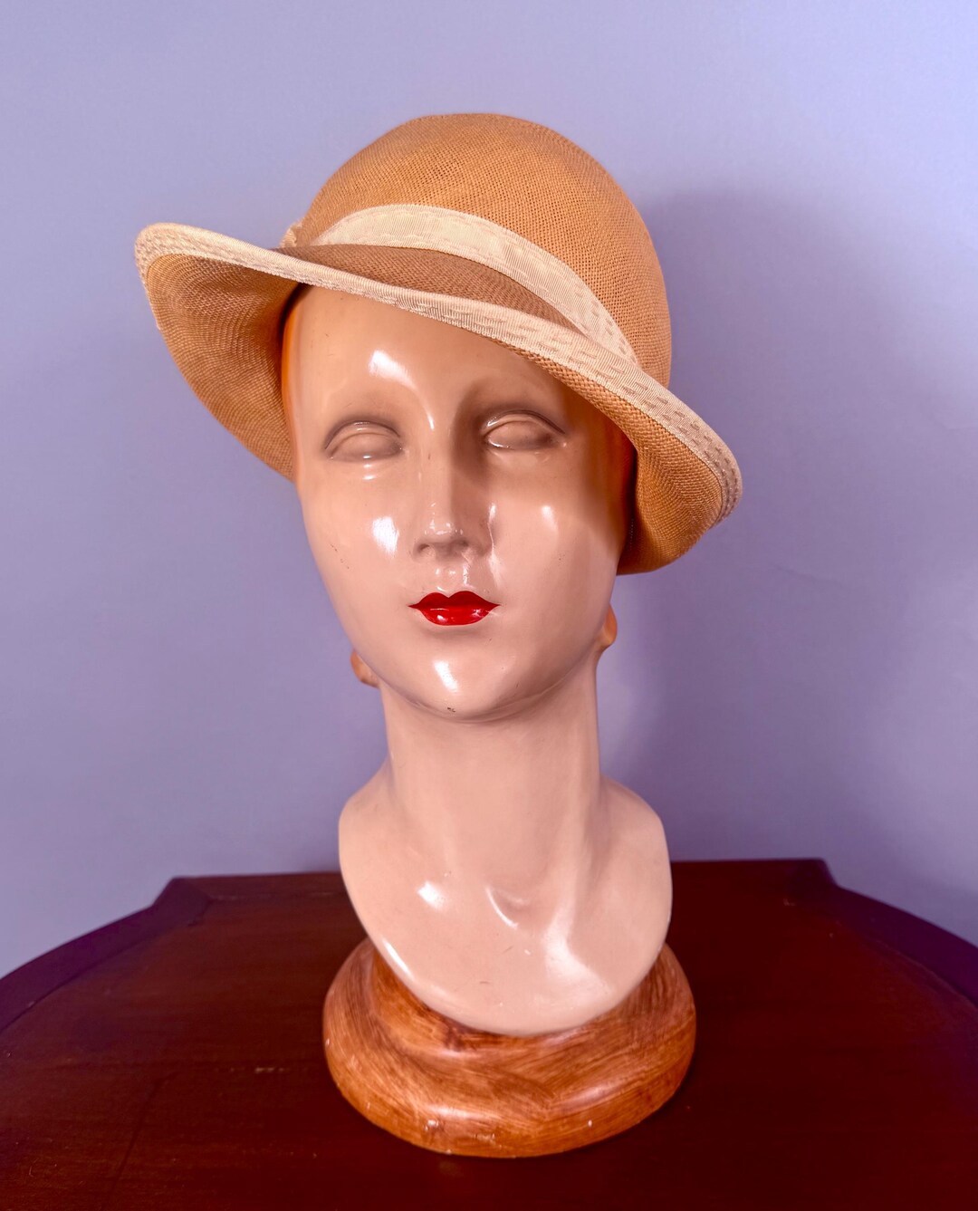 1930s Toquilla Palm Summer Cloche W Brim - Etsy