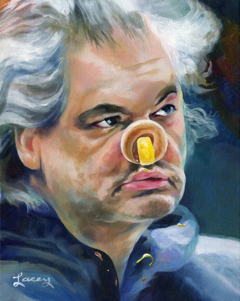 Pancake Nose Portrait : r/howardstern