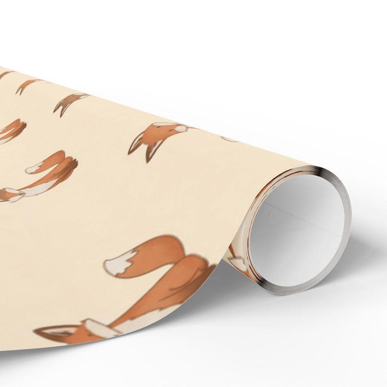 Fox Wrapping Paper, Woodland Baby Shower Gift Wrap - Etsy