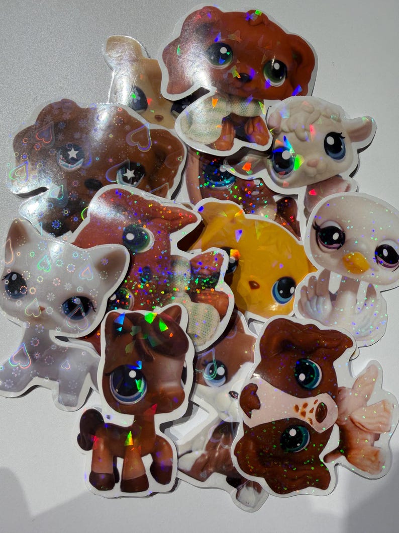 Littlest Pet Shop Holographic Stickers - Mystery Grab Bag - Etsy