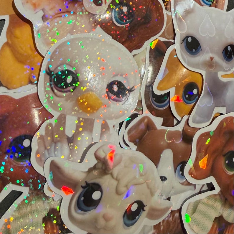 Littlest Pet Shop Holographic Stickers - Mystery Grab Bag - Etsy