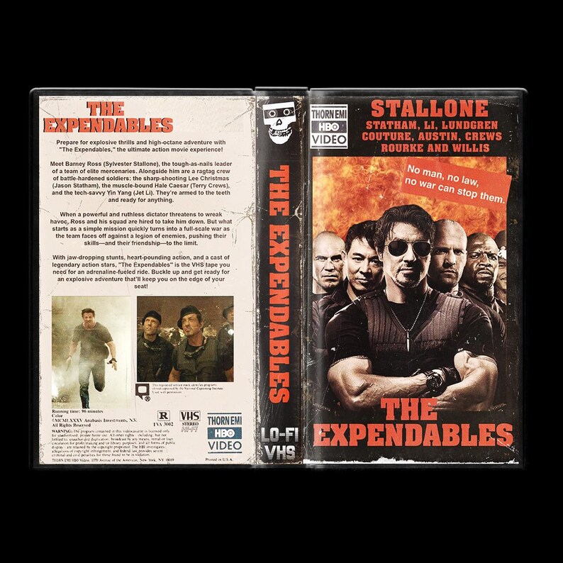 The Expendables Custom VHS Artifacts Action - Etsy