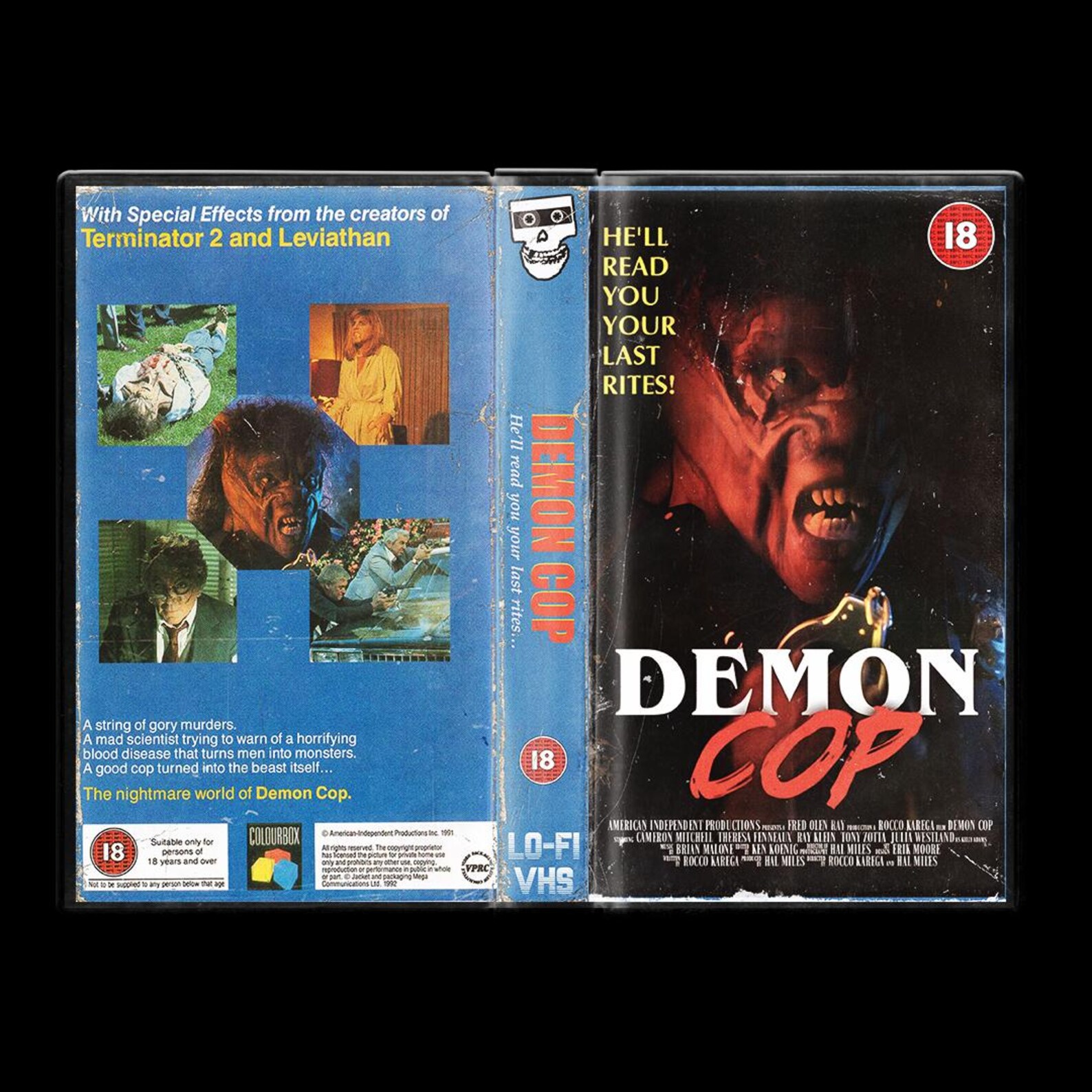 Demon Cop Custom VHS Artifacts Horror - Etsy
