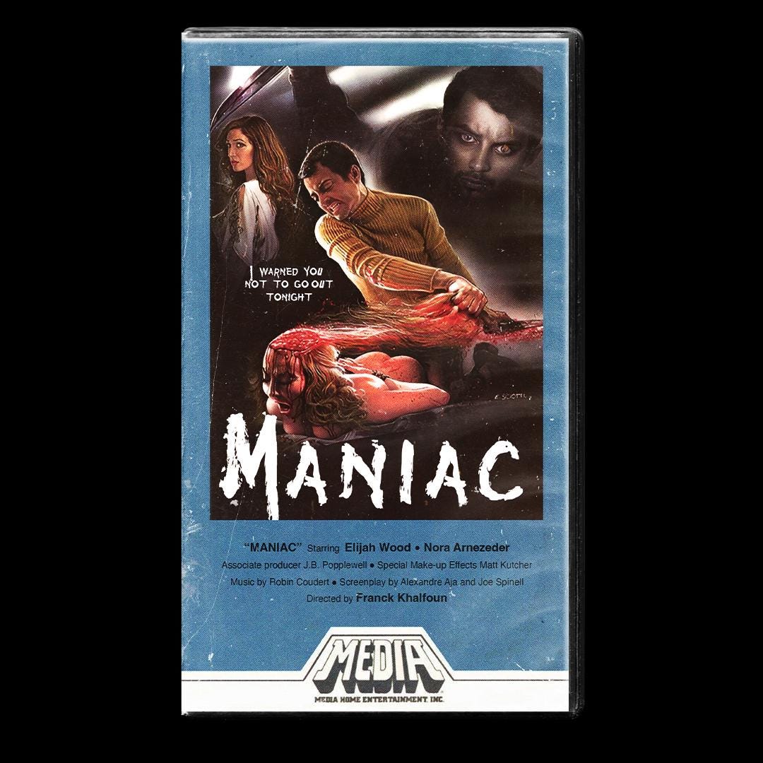 Maniac 2012 Custom VHS Artifacts Horror - Etsy