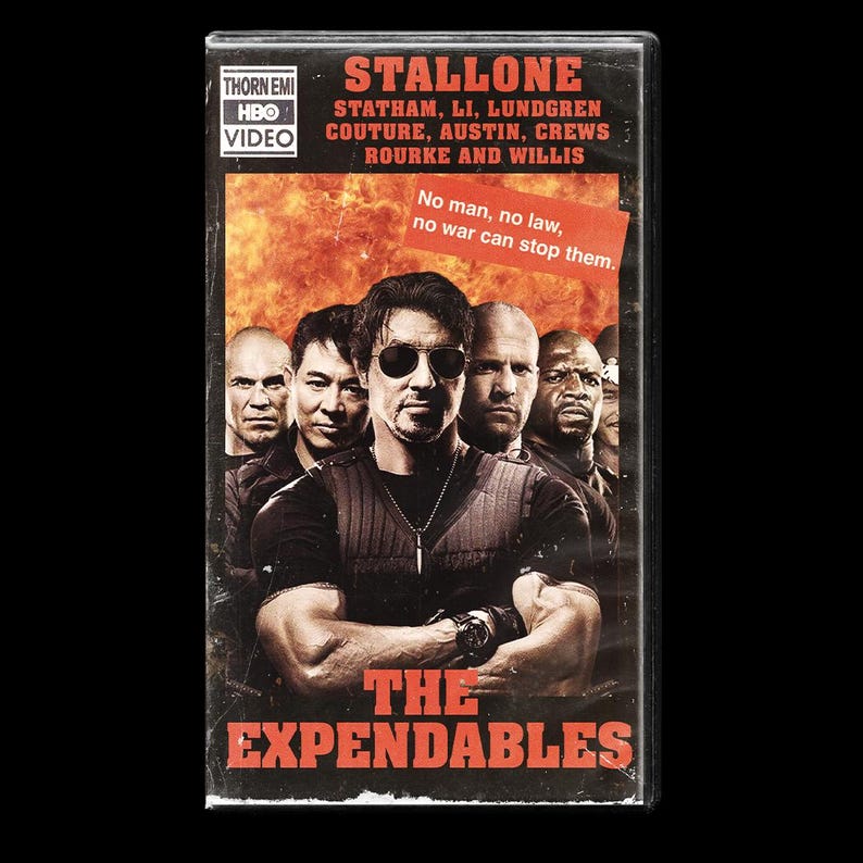 The Expendables Custom VHS Artifacts Action - Etsy