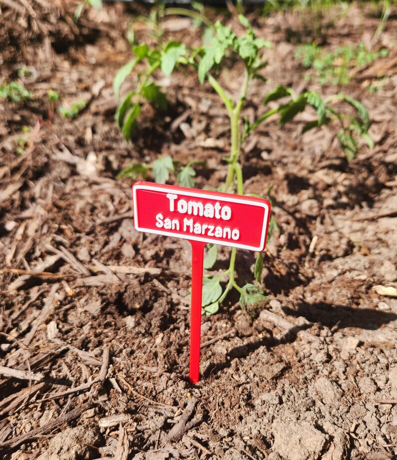 Custom Plant Label Marker Stakes, Personalized Name Tags for Herb ...