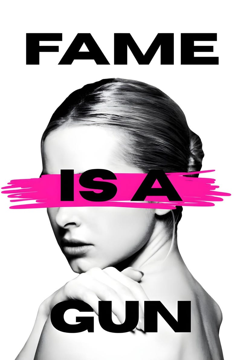 Fame is A Gun by Addison Rae Music Video Poster | Retro Tiktok Star ...