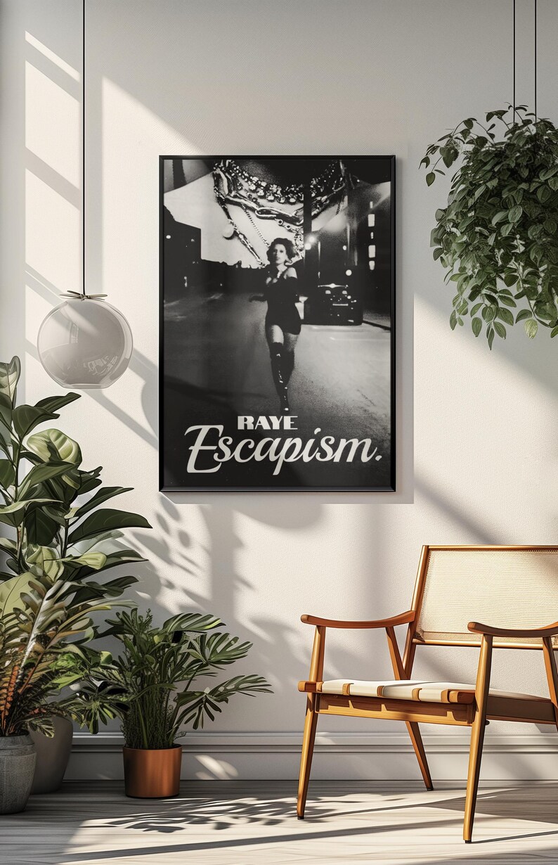 Raye Album Cover Poster | Escapism Luxury Wall Art | Concert Wall Art ...