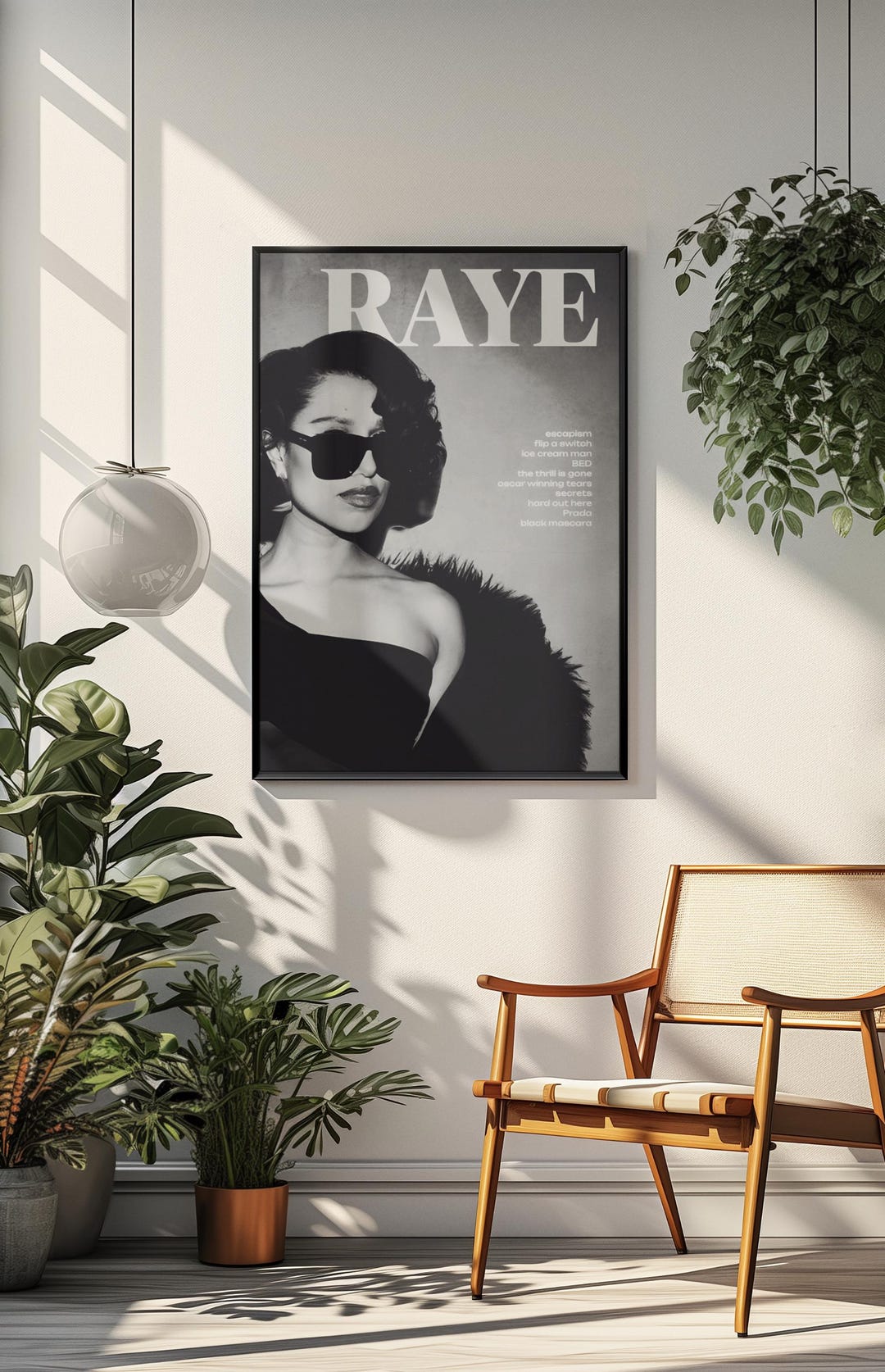 Raye Album Cover Poster | Escapism Luxury Wall Art | Stockholm Style ...