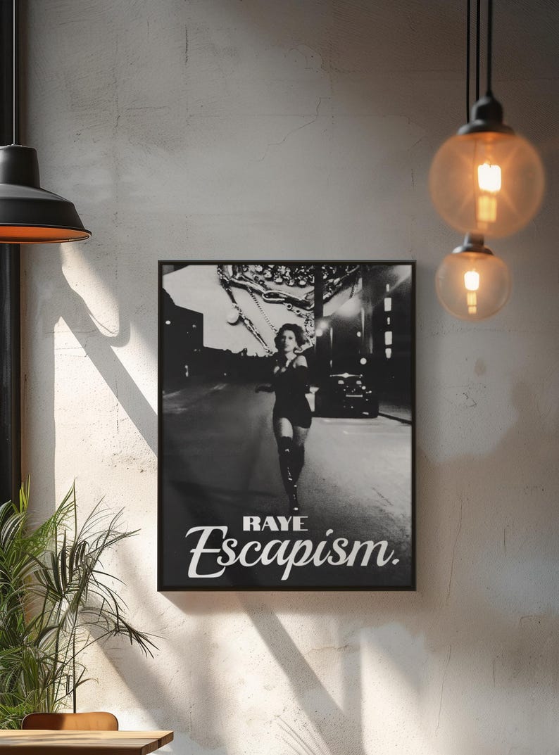 Raye Album Cover Poster | Escapism Luxury Wall Art | Concert Wall Art ...