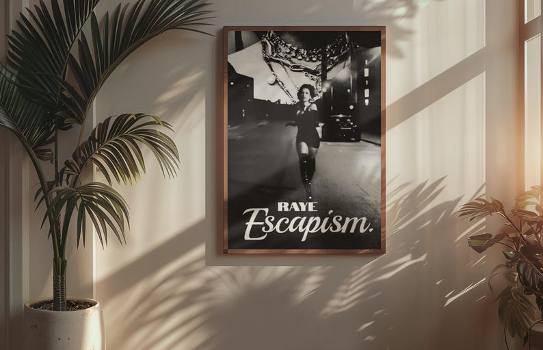 Raye Album Cover Poster | Escapism Luxury Wall Art | Concert Wall Art ...