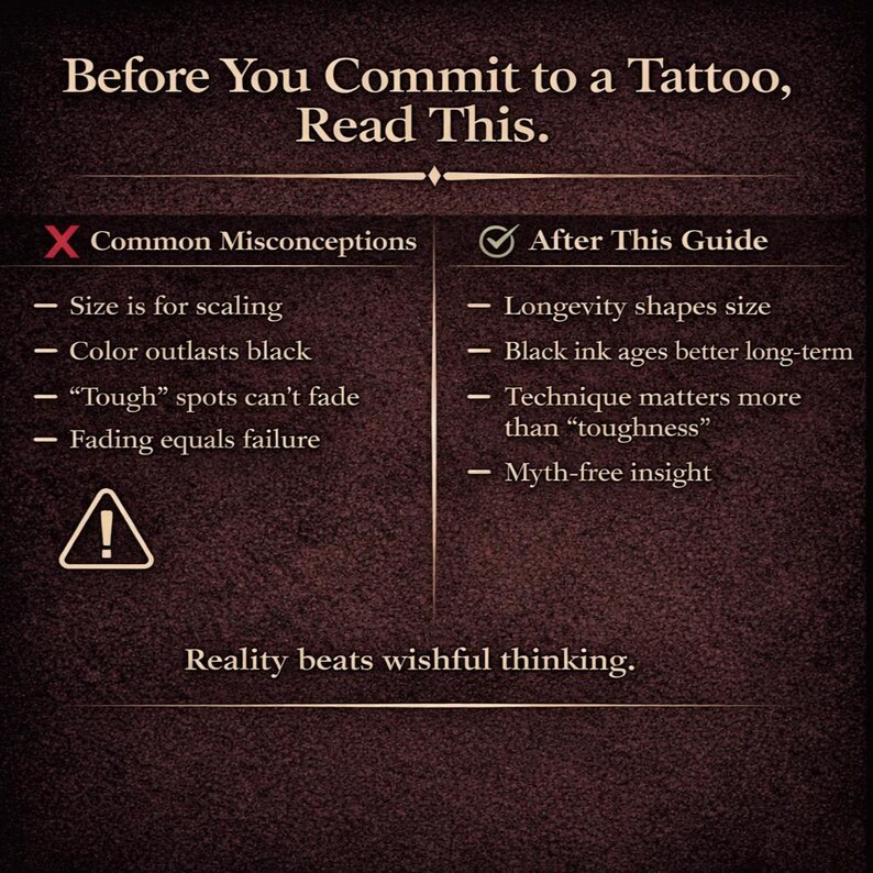 Tattoo Aging & Maintenance Reality Guide (PDF) | How Ink Changes Over ...