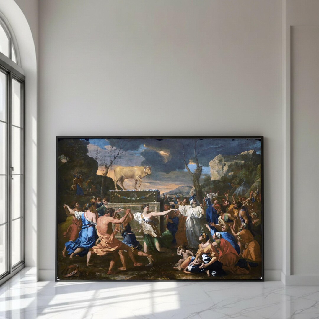 Ancient Ritual Dance Scene, Nicolas Poussin Adora, Golden Calf Worship ...