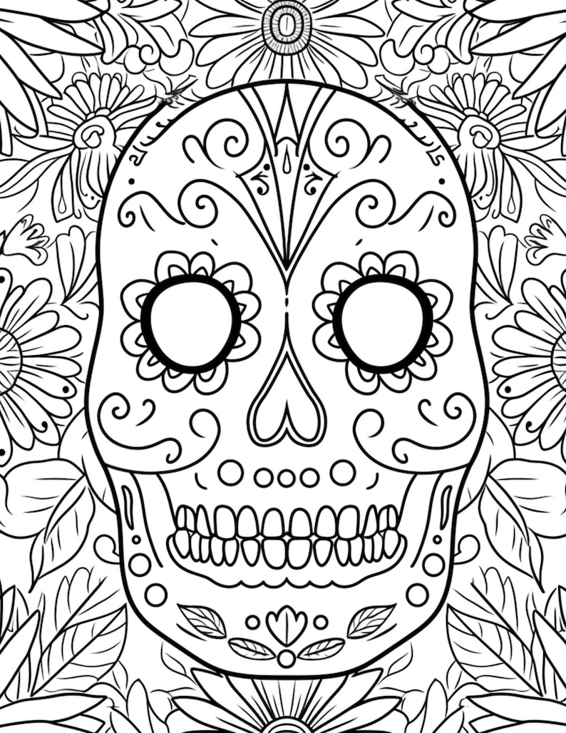 Coloring Pages Fall, Autumn, Digital Download PNG Adult Coloring ...