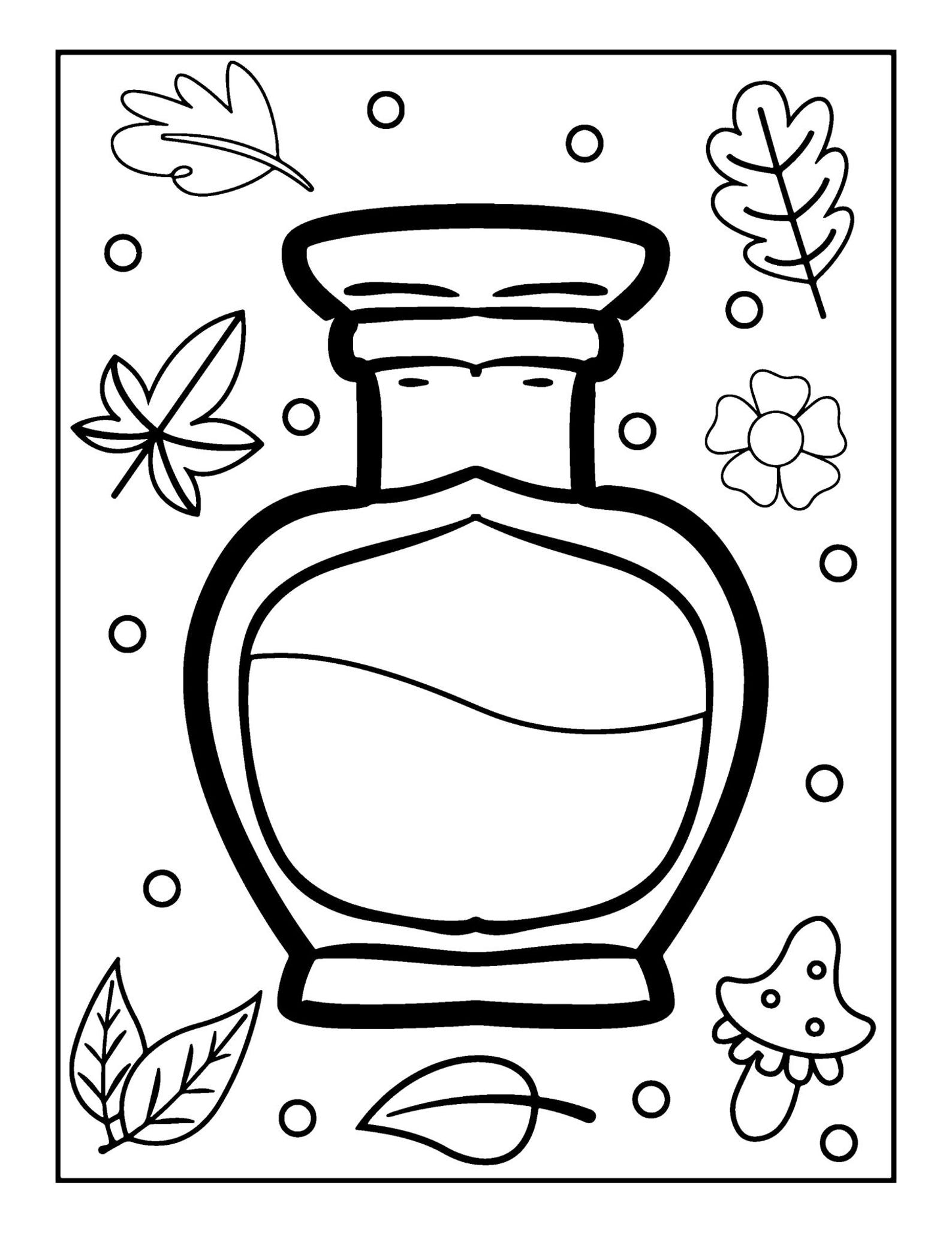 Coloring Pages Fall Images Digital Download PNG Adult Coloring, Stress ...