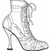 Floral Shoes Coloring Pages, Art Therapy Designs (32 Medium Bundle ...