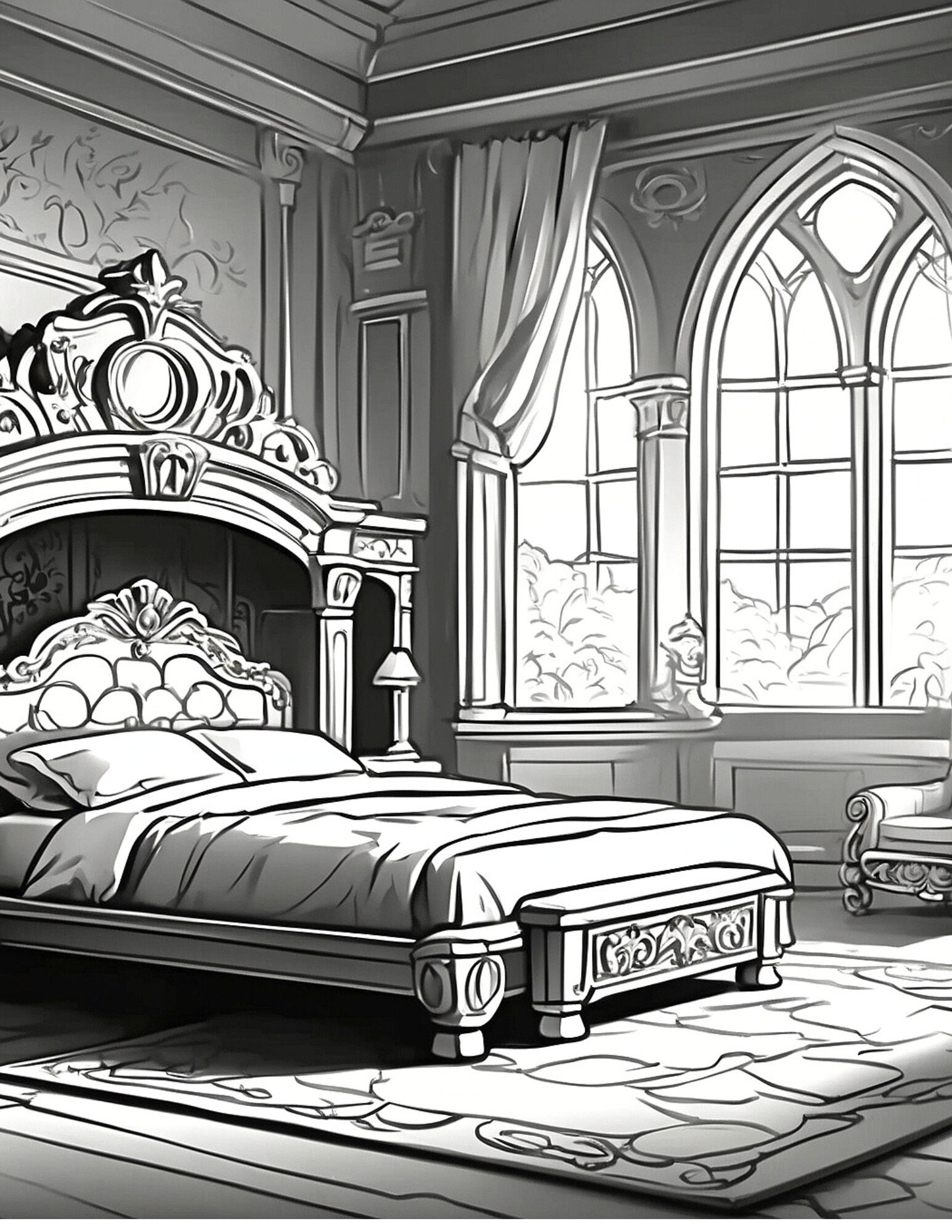 Digital Coloring Pages Download PNG/ 36 Images/ Adult Coloring/bunk ...