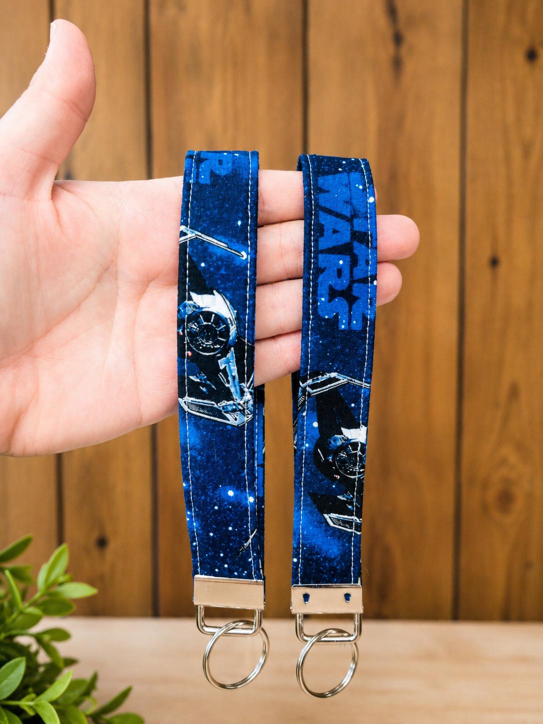 Galaxy Space Fabric Key Fob Wristlet