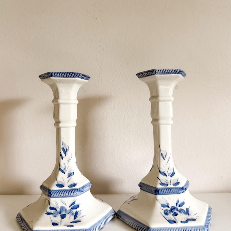 Italian Pottery Candlestick - Etsy