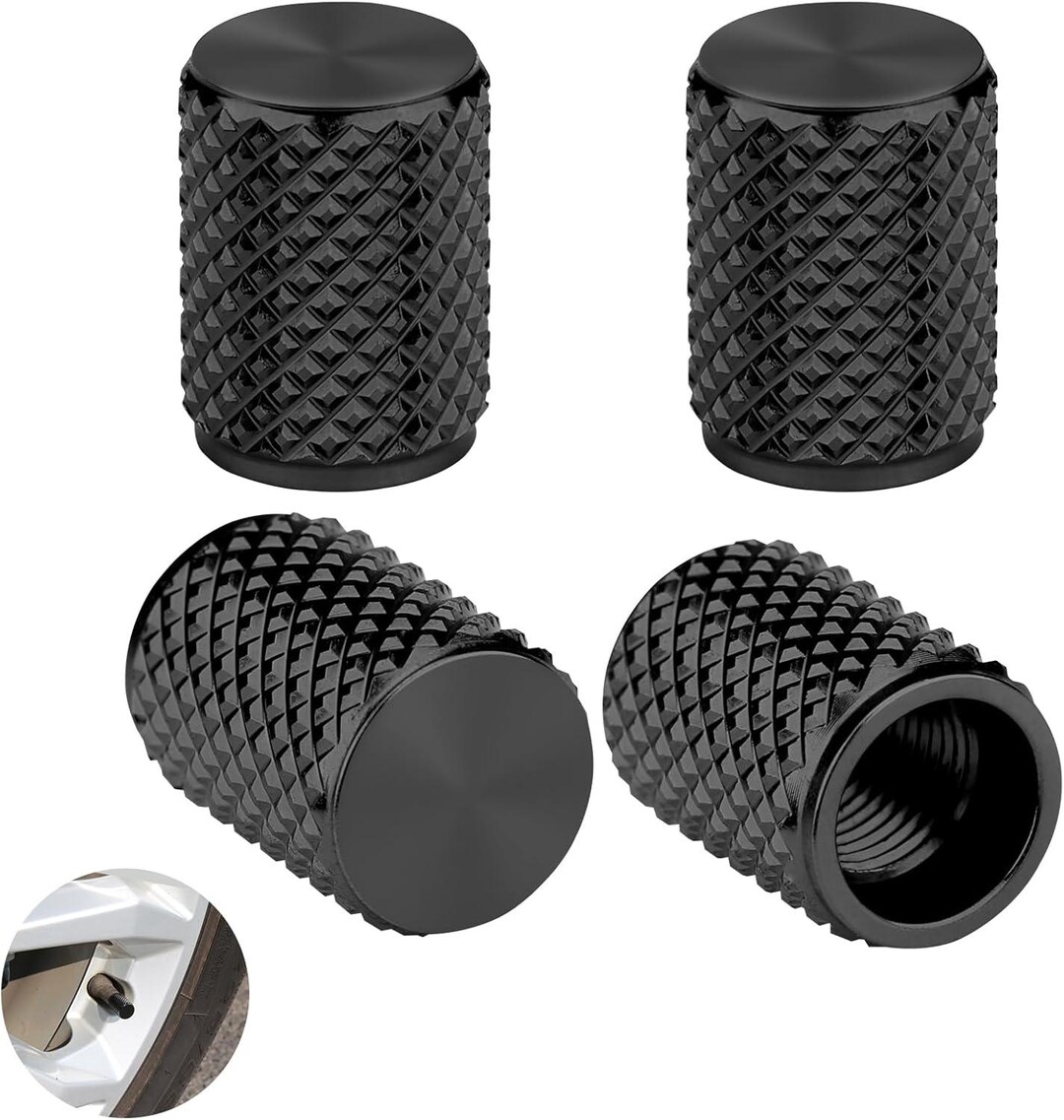 Anodized Aluminum Tire Valve Stem Caps, Universal Fit, Set of 4 - Etsy