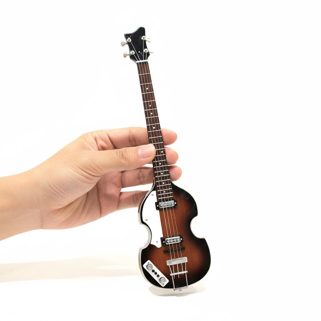 Miniature Bass Hofner the Be Atles Scale 1:4 | Replica Mini Electric ...