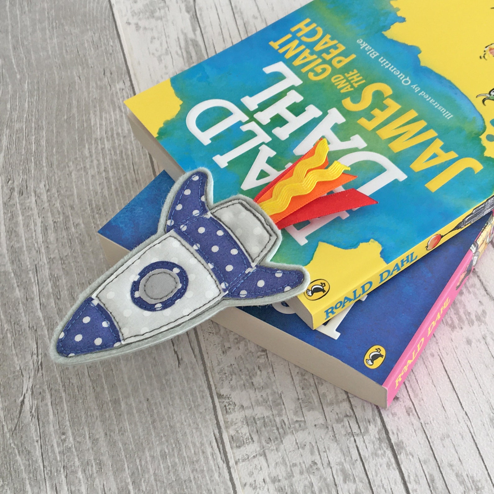 Personalised Handmade Children's Rocket Ship Bookmark - Etsy