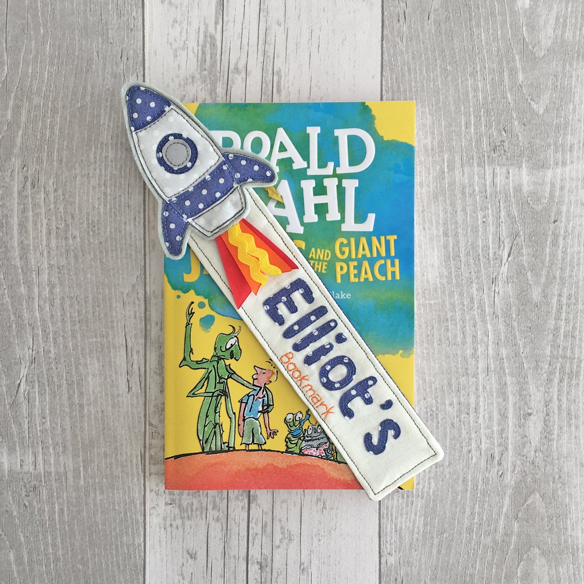 Personalised Handmade Children's Rocket Ship Bookmark - Etsy