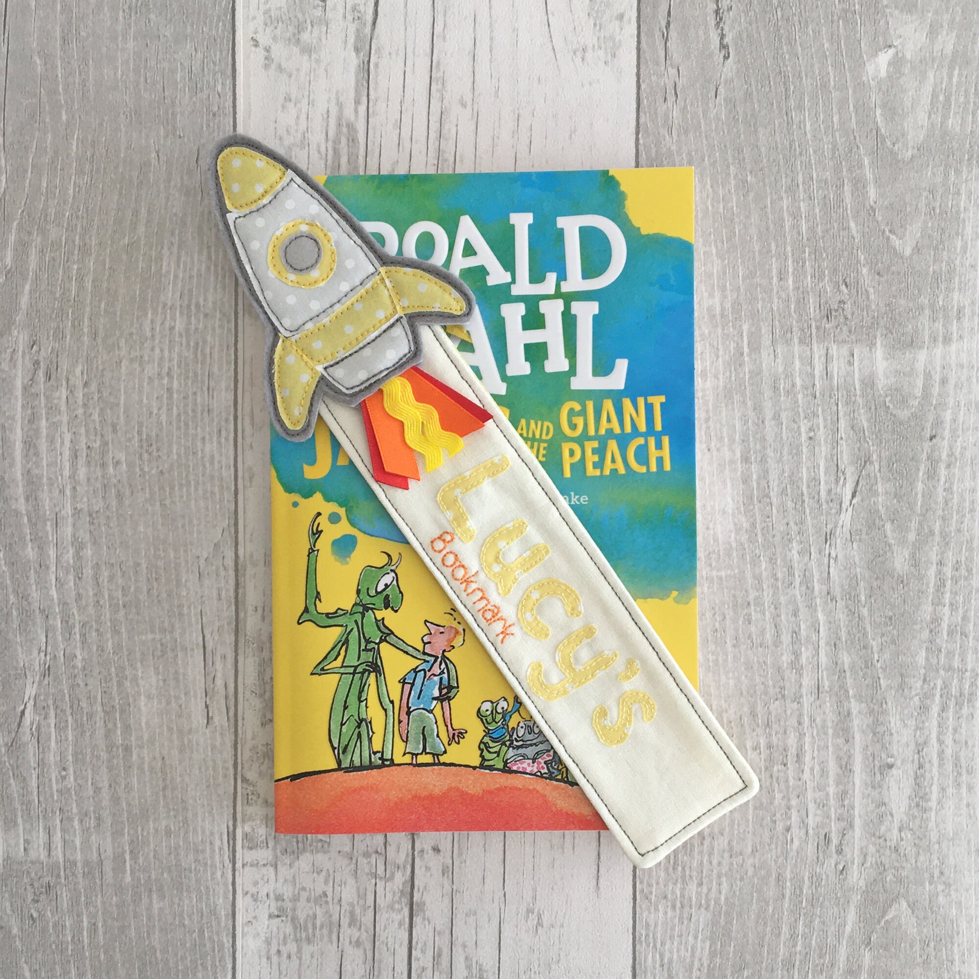 Personalised Handmade Children's Rocket Ship Bookmark - Etsy