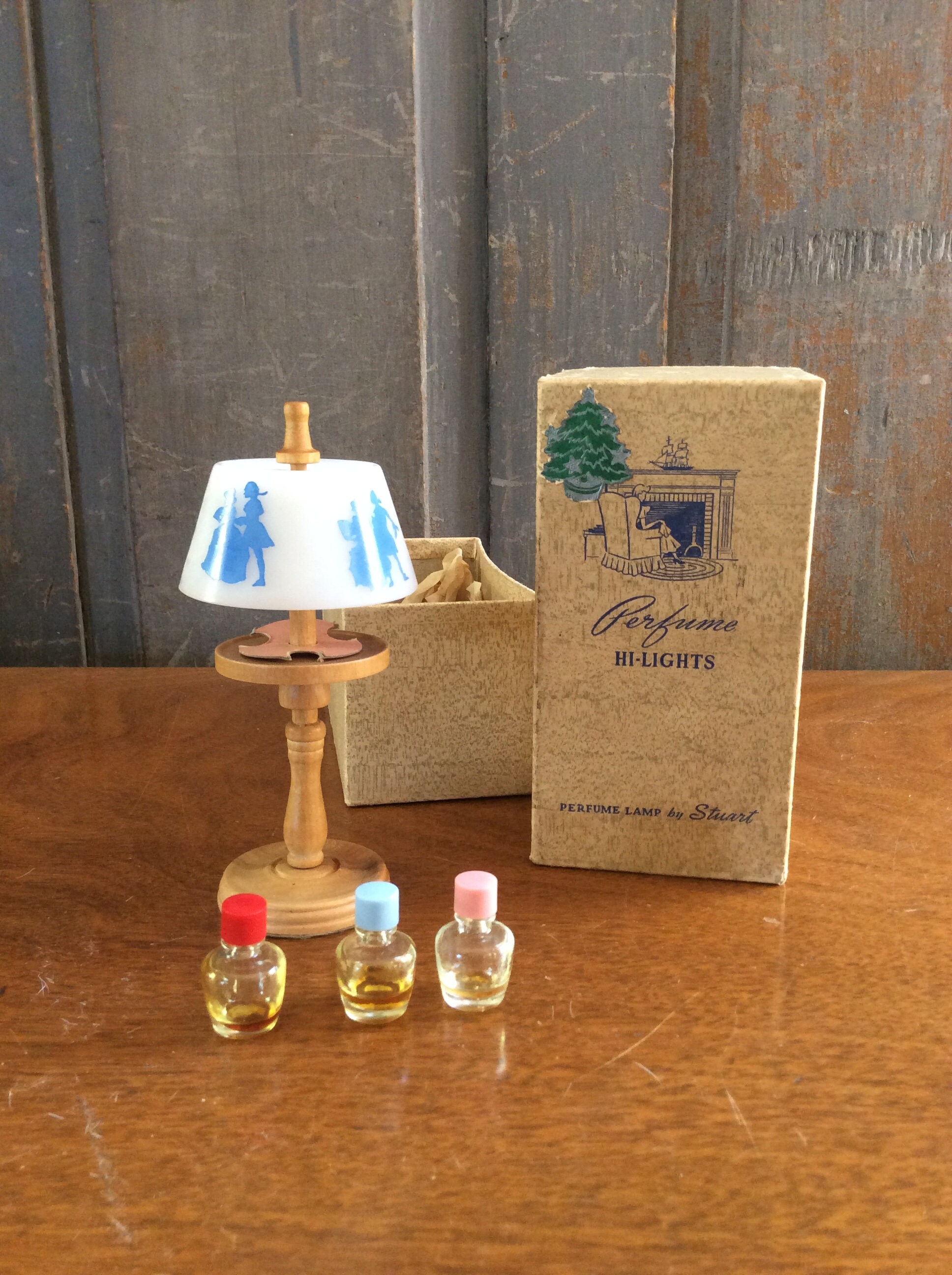 Vintage Stuart Perfume Lamp in ORIGINAL BOX With Perfumes - Etsy