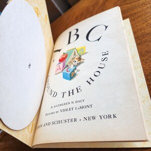 Vintage 1957 ABC Around the House Golden Activity Book With Moveable ...