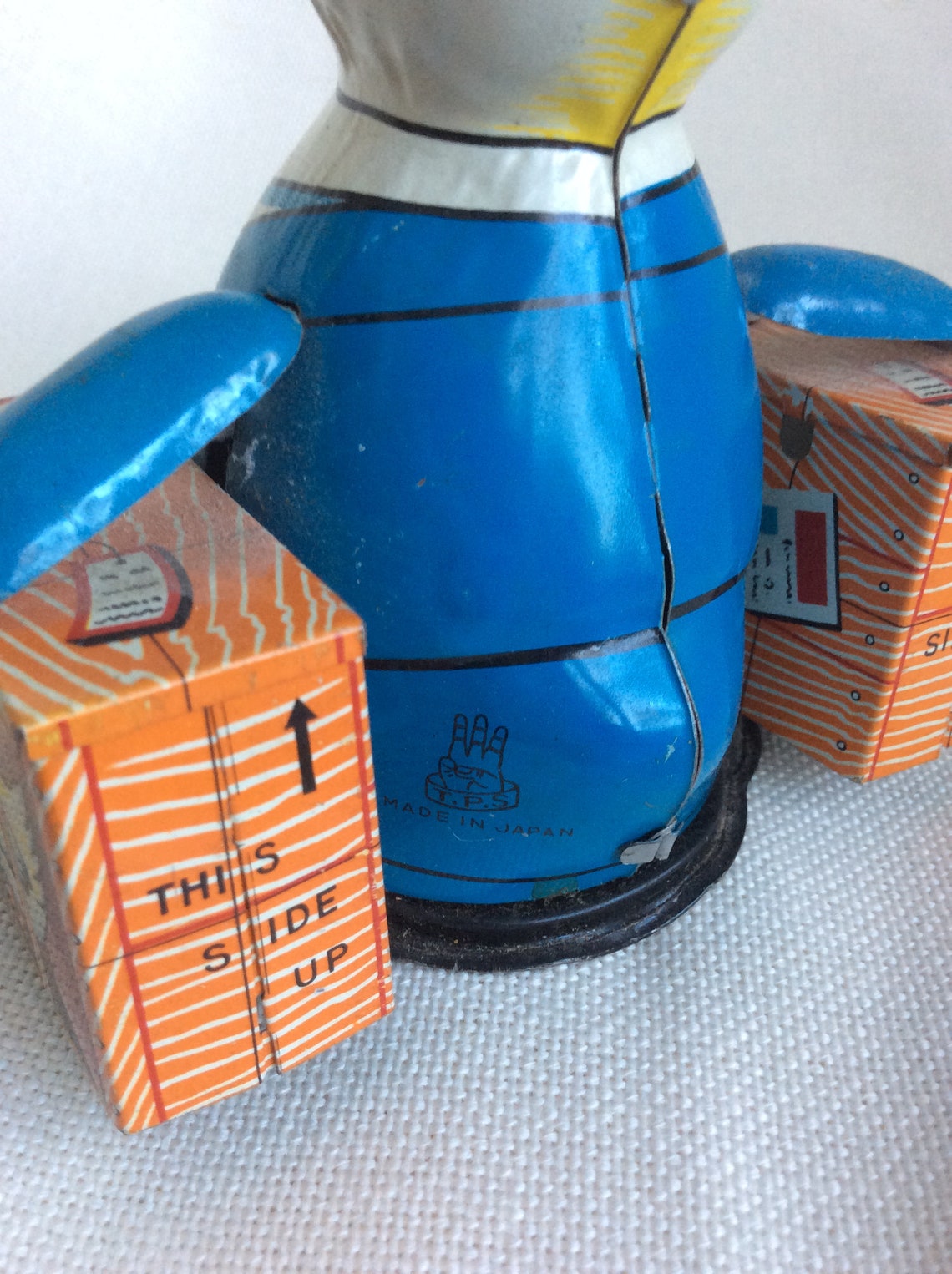 Vintage RARE T.P.S. Duck the Mailman Wind-Up Toy WORKS | Etsy