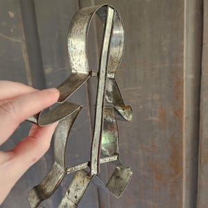 Antique Tin LARGE Gingerbread Man Cookie Cutter - Etsy