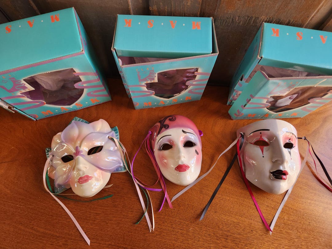 Vintage 1980s/1990s Clay Art Mask San Francisco YOU CHOOSE - Etsy