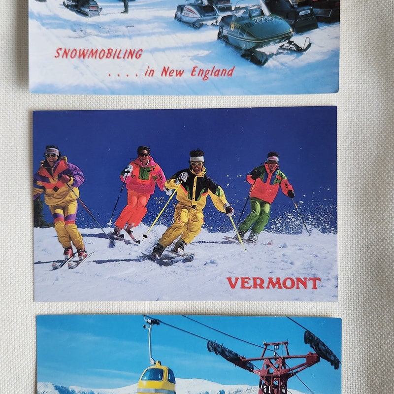 Vintage Ski Post Cards - Etsy