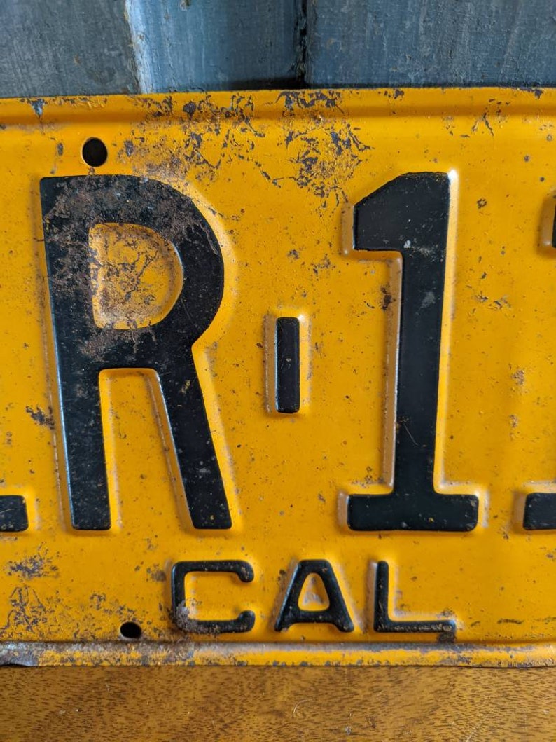Antique 1930 California License Plate - Etsy