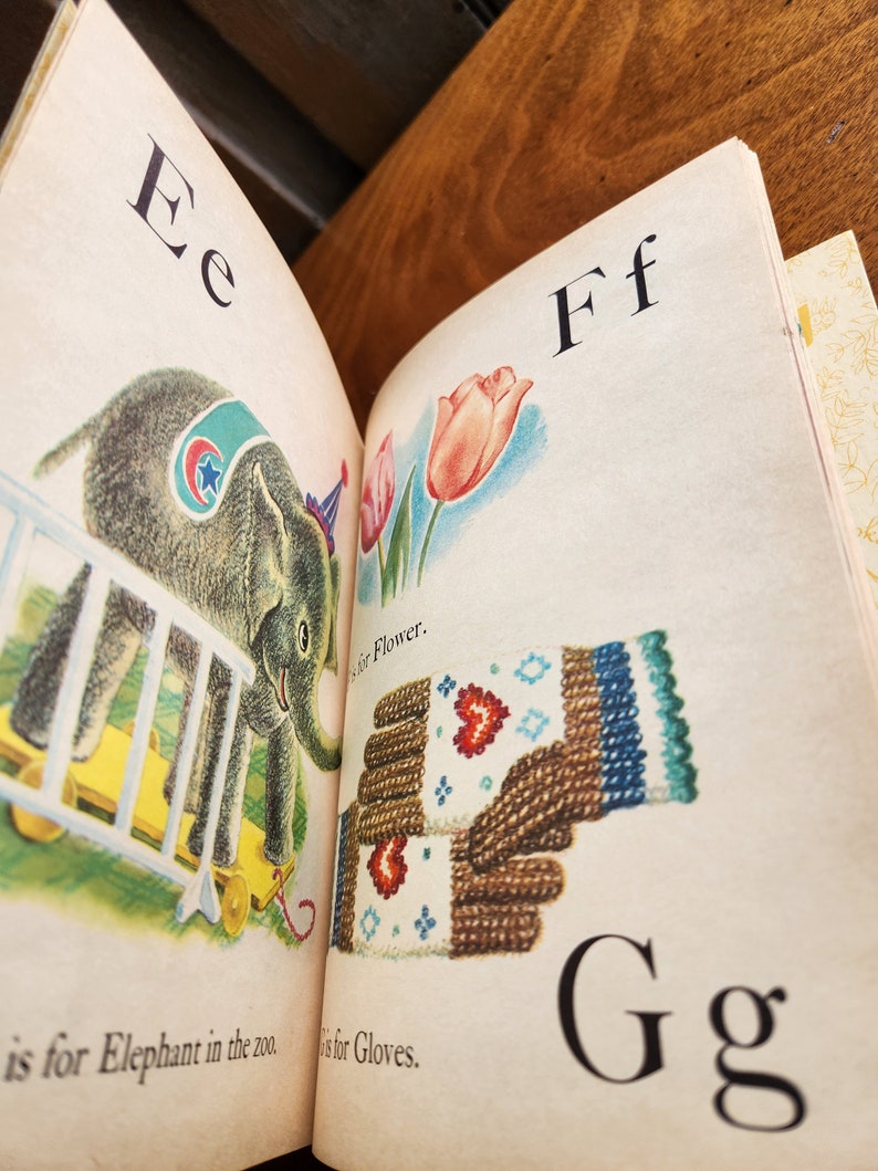 Vintage 1957 ABC Around the House Golden Activity Book With Moveable ...