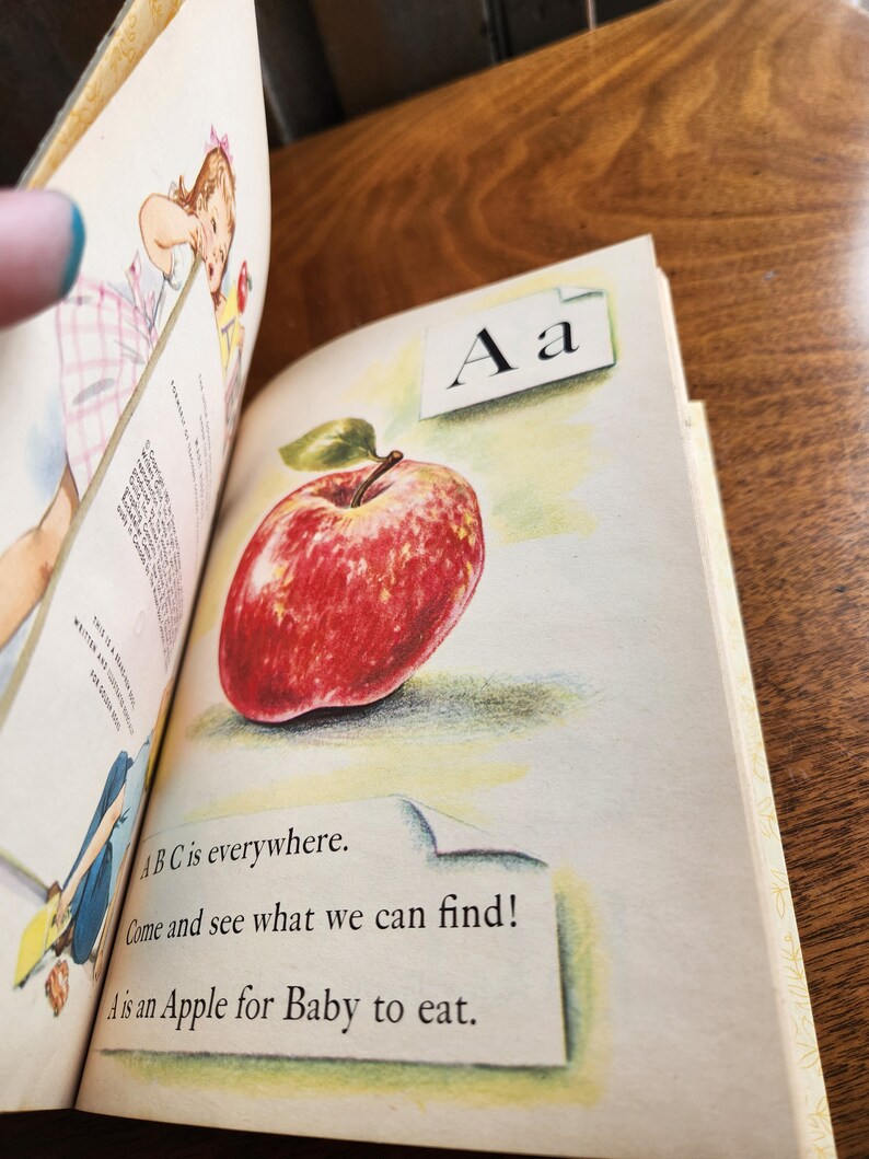 Vintage 1957 ABC Around the House Golden Activity Book With Moveable ...