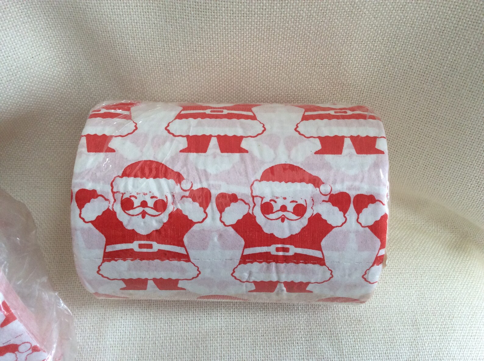 Vintage 2 Rolls of Santa Toilet Paper - Etsy