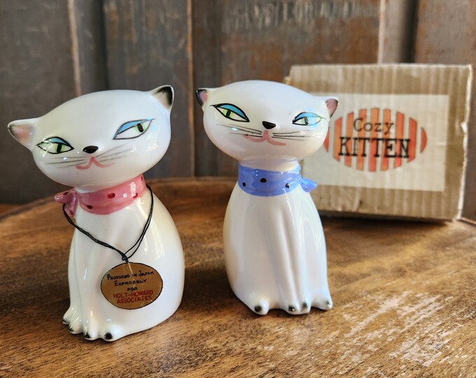 Vintage 1958 Holt Howard Cozy Kittens Salt and Pepper Shakers in ...